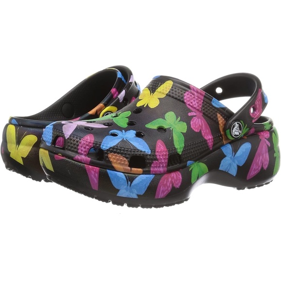 CROCS | Shoes | Crocs Womens Classic Graphic Platform Clogs Platform ...
